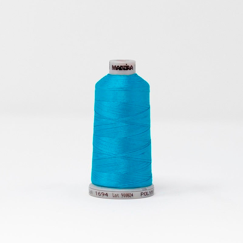 Madeira 9191694 POLYNEON NO.40 1000m Embroidery Thread-Caribbean Blue ...