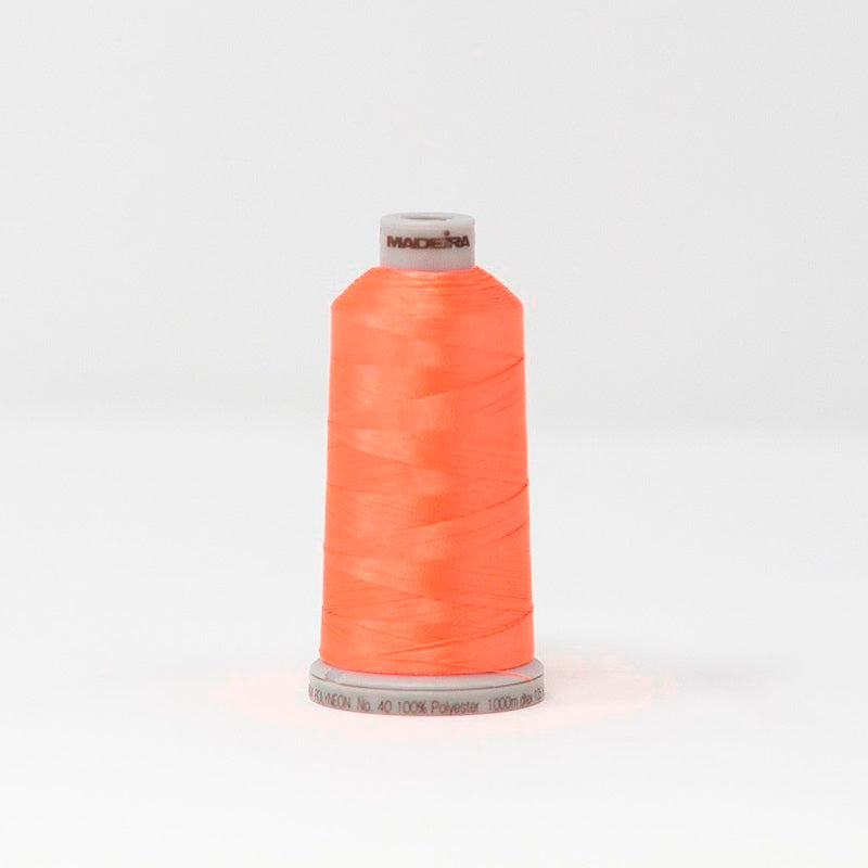 Madeira 9191777 POLYNEON NO.40 1000m Embroidery Thread - Bright Peach ...