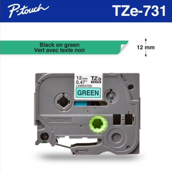 Brother Genuine TZE-731 Labelling Tape for P-Touch label Printers - Bl ...
